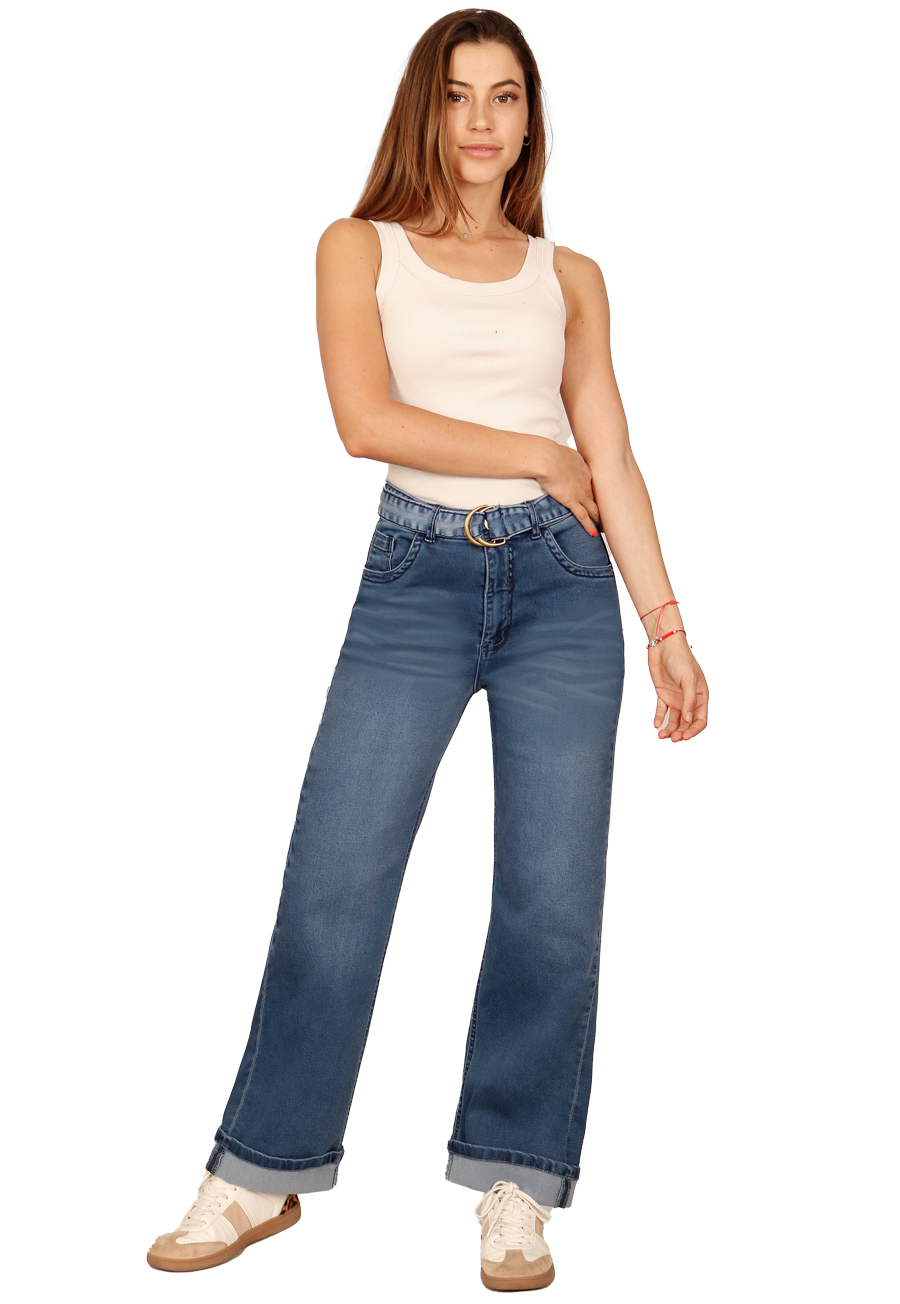 Jeans Demi I Azul Medio Divino Jeans